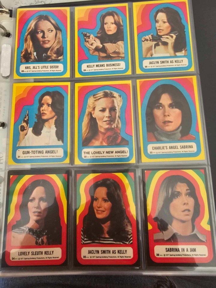 1977 CHARLIES ANGELS SETS *SERIES 1-2-3-4 COMPLETE ALL CARDS &ALL ...