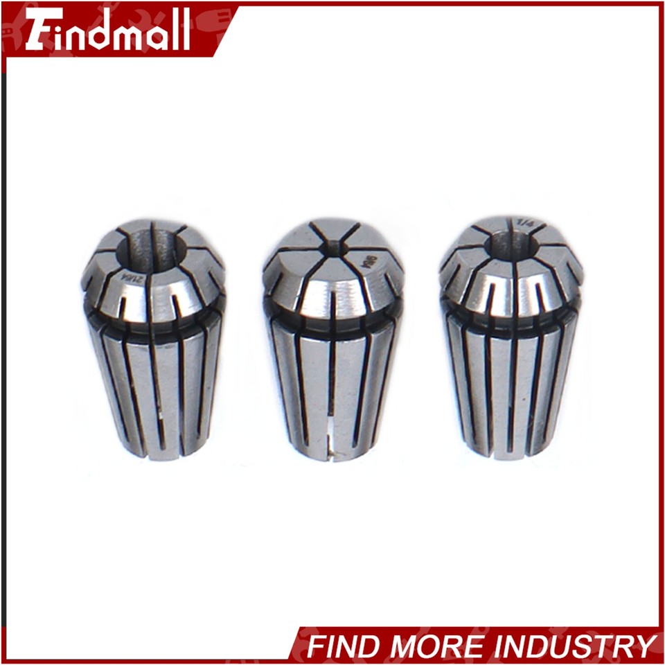 Findmall 19pcs ER16 Collet Set Complete Sizes including all 16th 32nds ...