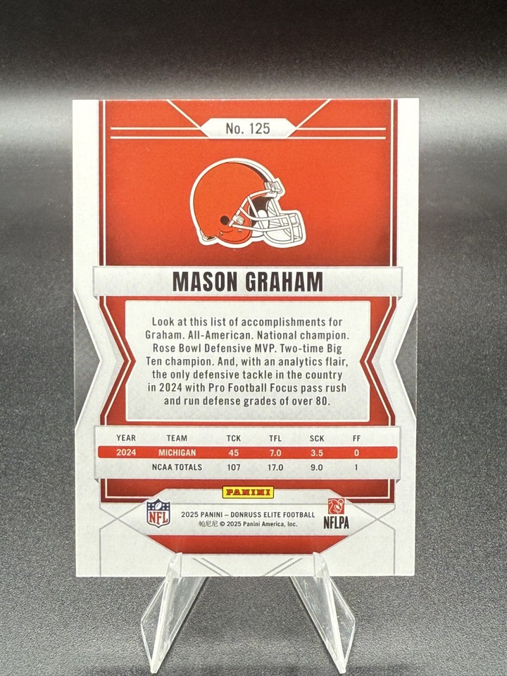 2025 Panini Donruss Elite - Rookies Mason Graham #125 Orange /199 (RC ...