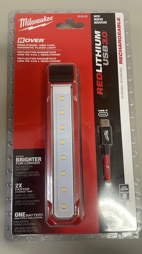 Milwaukee 2112-21 445 Lumens LED REDLITHIUM USB Pocket Flood Light | eBay