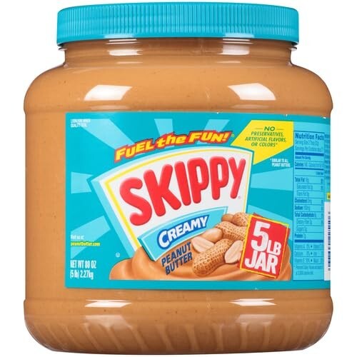 (2 Pack) SKIPPY Creamy Peanut Butter, 5 Pound Jars | eBay