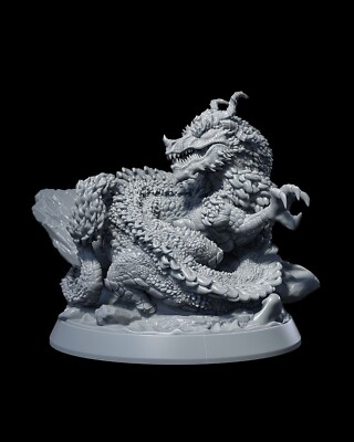 Majestic Eastern Dragon Miniature For DnD Pathfinder Fantasy RPG TTRPG ...