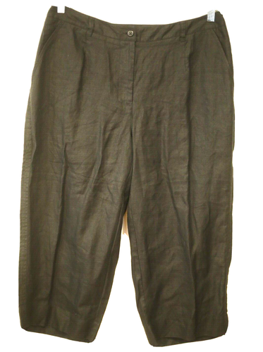 Vintage Talbots Women's 16W Tailored Fit Irish Linen Crop Capri Pants ...