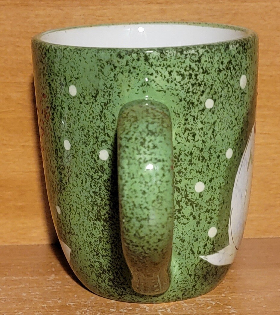 Sakura / Oneida SNOWMATES GREEN Mug 12 oz/ 4 1/8" Debbie Taylor Kerman ...