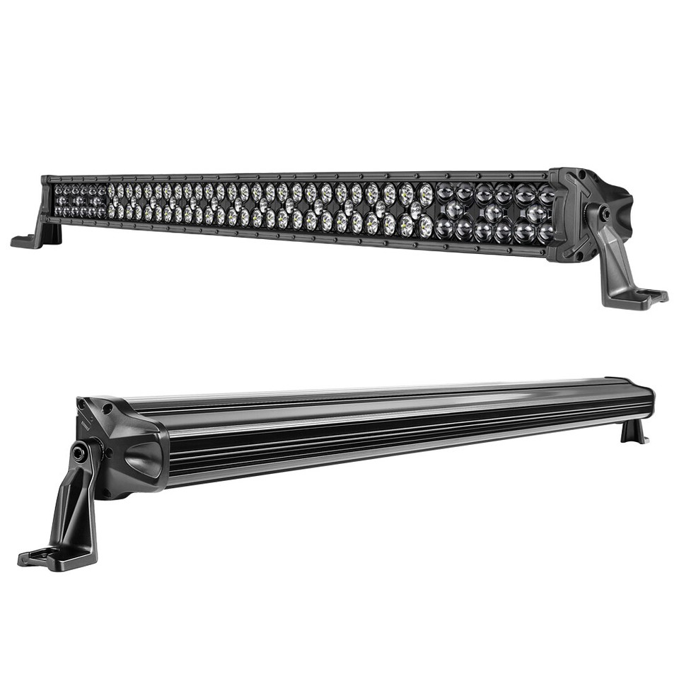 40/42 Inch LED Work Light Bar Tri Row Spot Flood Combo Truck Offroad ...
