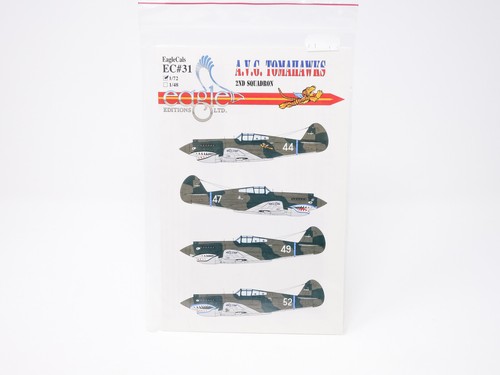 1/72 Eagle Editions EagleCals Decals AVG Tomahawks 2nd Squadron - NOS ...