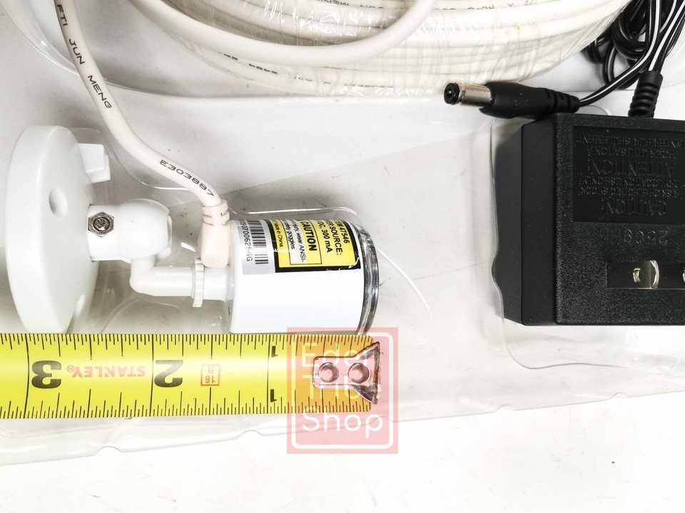 Weatherproof Single Security Camera-IP56- Black/White With Night Vision ...