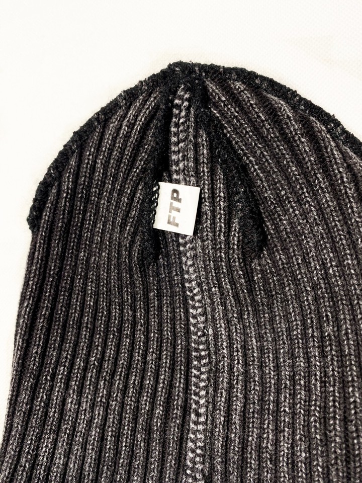 New Fck The Population FTP Denim Dye Logo Beanie Black | eBay