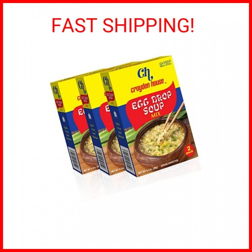 Croyden House Egg Drop Soup Mix 3.5oz (3 Pack, Total of 6 Envelopes ...