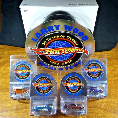 Hot Wheels RLC Larry Wood World Tour 4-Car Set 1536/2500 Redline Olds ...