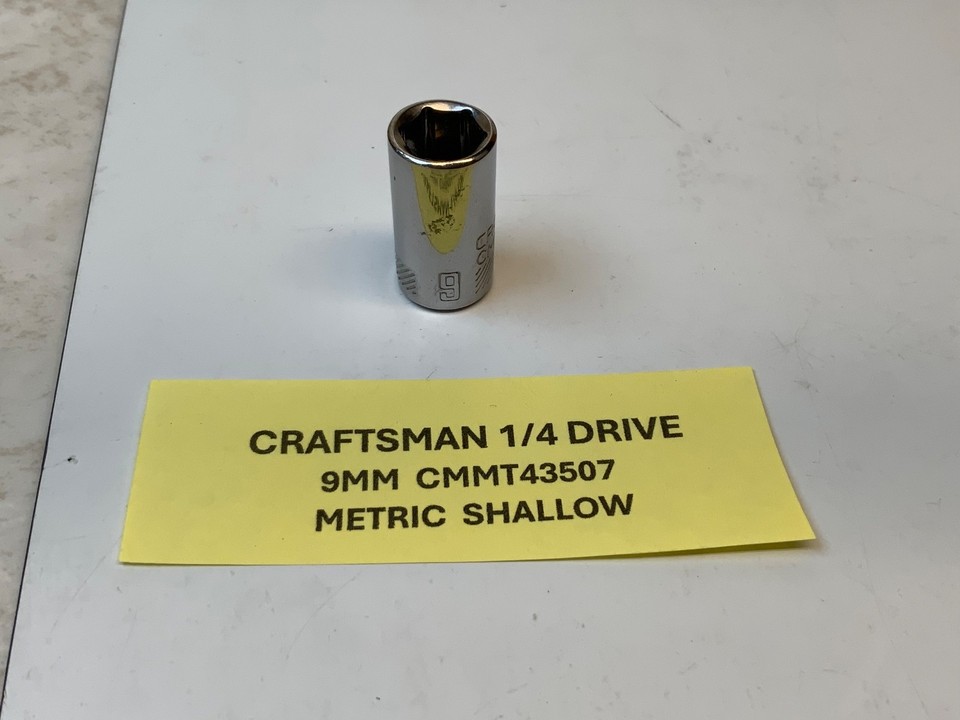Craftsman CMMT Series 1/4 drive 6pt Metric Sockets, 4-13mm, Choose | eBay