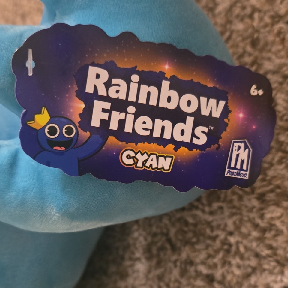 PhatMojo Rainbow Friends Cyan Plush Stuffed Animal Medium 14-24 in 2023 ...