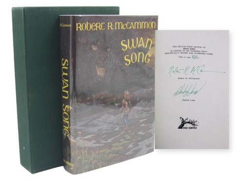 SWAN SONG ROBERT MCCAMMON DELUXE 1ST EDITION SIGNED CLOTH SLIP CASE | eBay