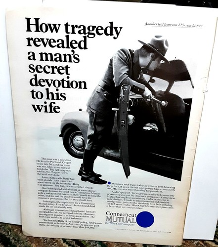 1971 Connecticut Mutual Police State Trooper Firestone Original Print ...