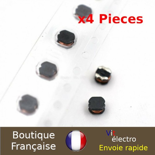 x4 Pcs Inductances de Puissance (CMS) 4.7uH CD32 SMD 3.5*3.0*2.0mm 4UH7 ...