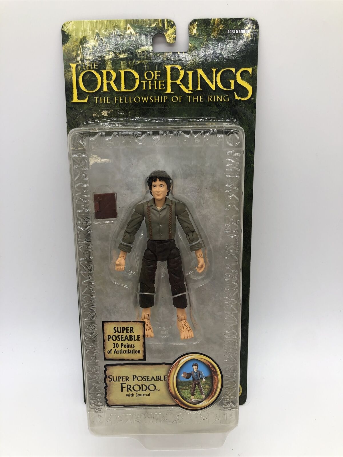 Lord of the Rings LOTR Fellowship of the Ring Super Poseable Frodo w ...