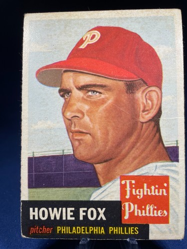 1953 Topps Baseball Card Howie Fox #22 Philadelphia Phillies | eBay