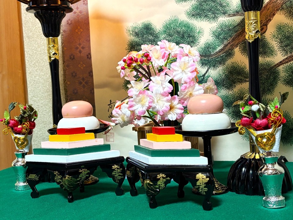Japanese Hina Doll Prop Set Accessories Festival Hishimochi Decoration ...