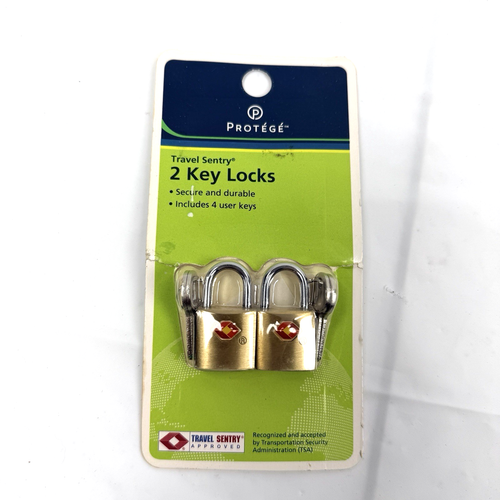 New Protege Travel Sentry 2 Travel Key Locks Luggage Locks with Keys | eBay
