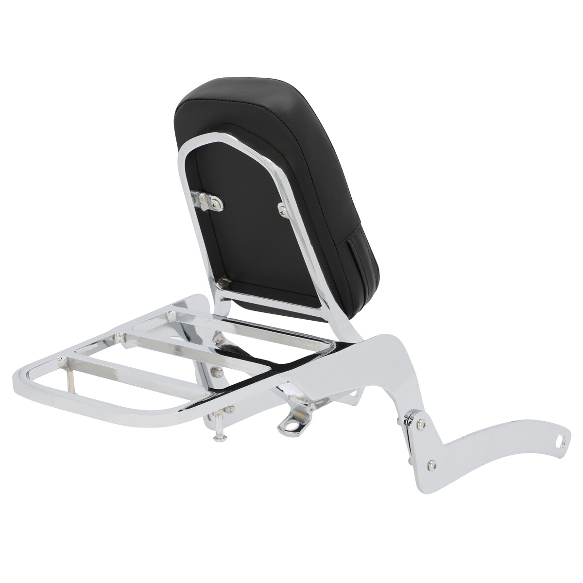 Backrest Sissy Bar Luggage Rack For Yamaha Virago XV125 XV250 V Star ...