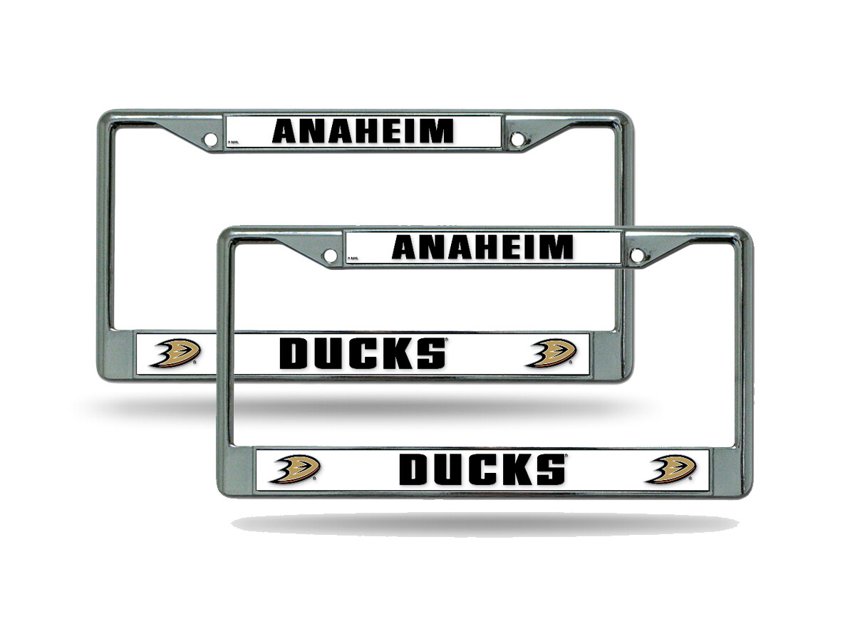 Anaheim Ducks NHL Chrome Metal License Plate Frame - Set of 2 Frames | eBay