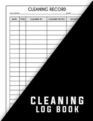 Cleaning Log Book Cleaning Daily Log Book Cleaning Record Book for ...