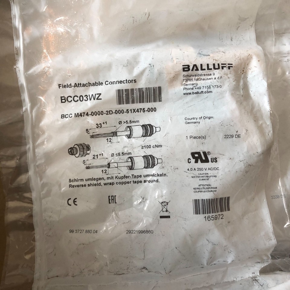 1P new BALLUFF BCC03WZ BCC M474-0000-2D-000-51X475-000 Accept ...