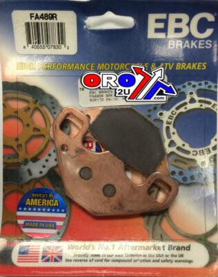 BRAKE PADS SINTERED FA489R EBC 39-489 | eBay UK
