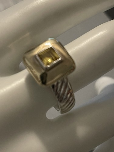 Jeffrey Levin Sterling 18k Citrine Ring Sz 8.75 | eBay