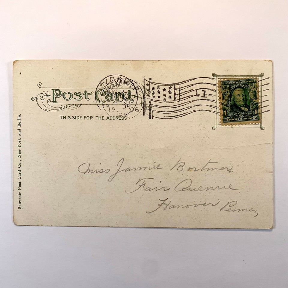 Postcard Pennsylvania York PA Codorus Creek YMCA Grounds 1906 Posted ...