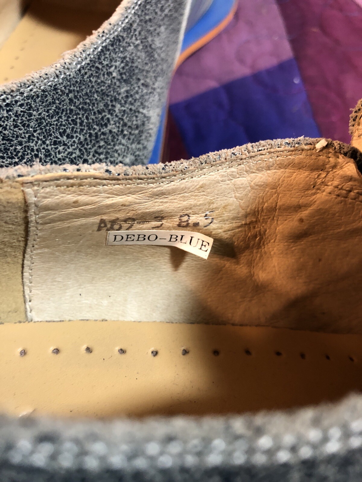 Taj A69-3 Mens Leather Dress Shoes Size A69 DEBO BLUE… - Gem