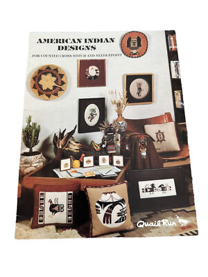 Vintage Quail Run American Indian Designs - for Cross Stitch and ...