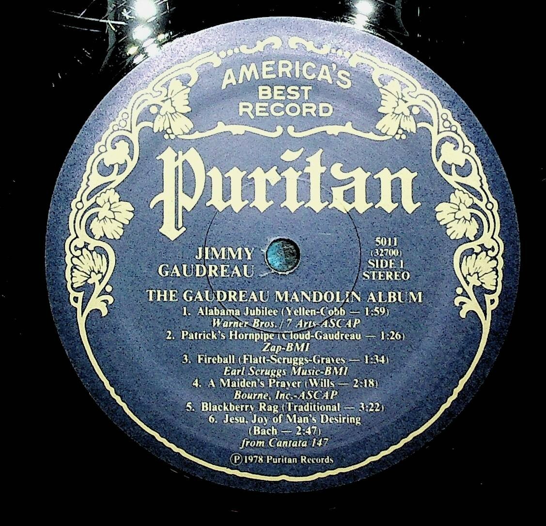 1978 Jimmy Gaudreau Mandolin Album Bluegrass Vinyl LP Record | eBay