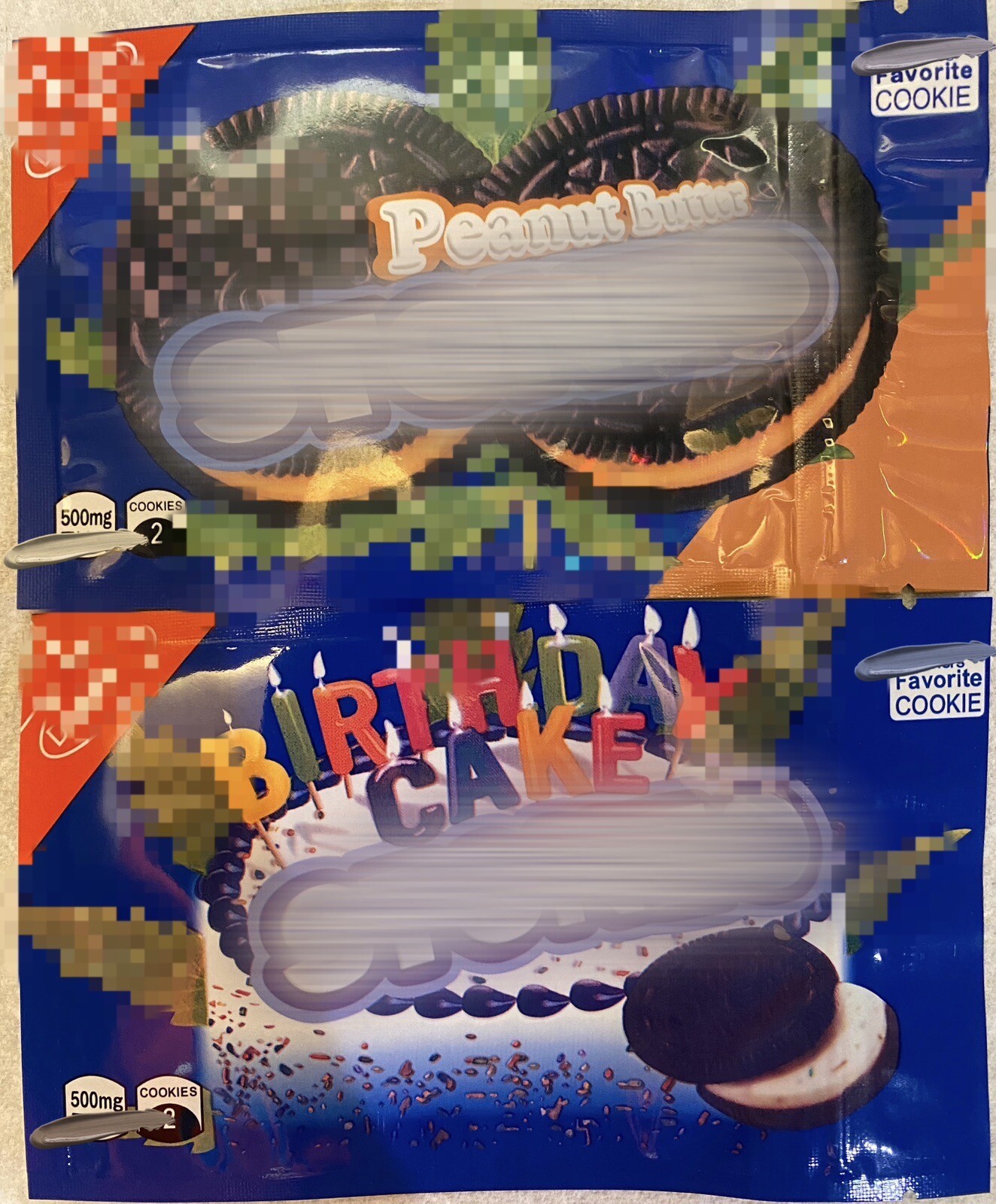 25 Pack Empty Edible Cookies & Cereal & Gummies Candy Bags Packaging ...