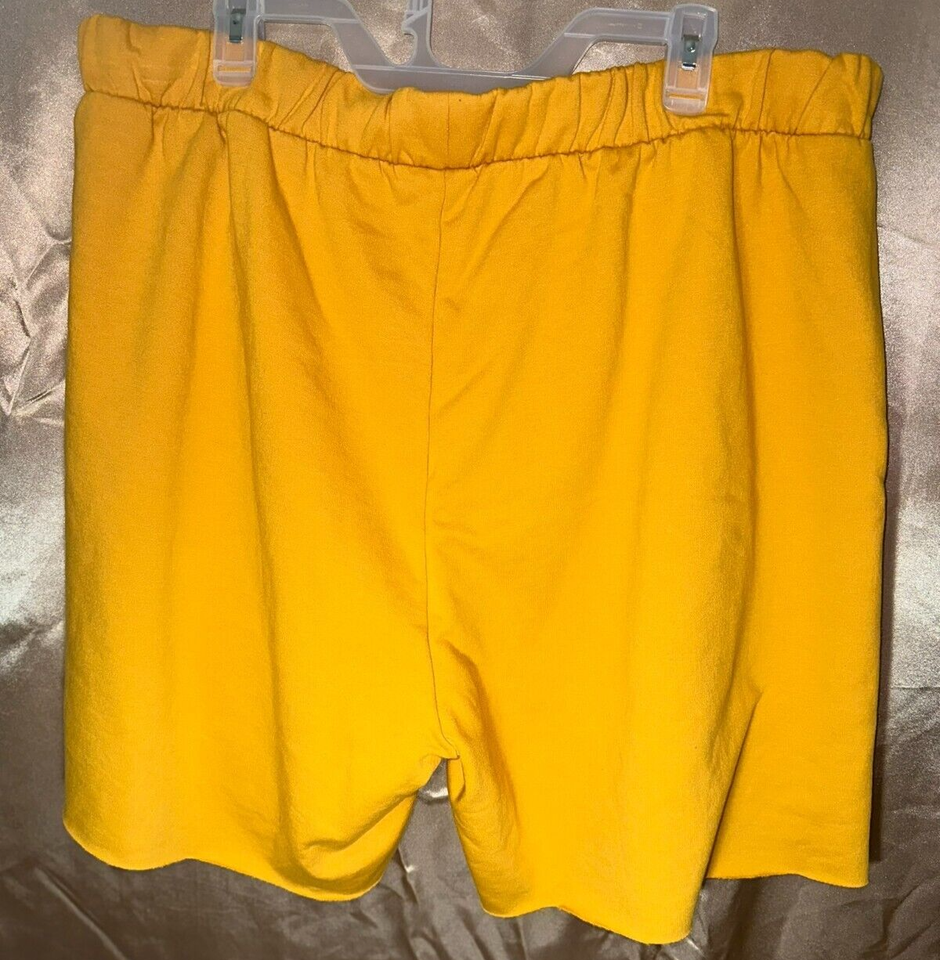 Women Yellowstone Graphic Print Size 3X Sweat Shorts Mustard Yellow | eBay