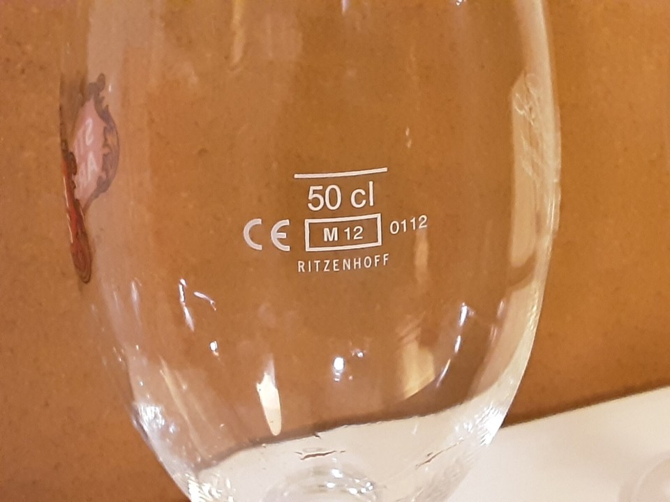 NIB Set Lot of 6 Stella Artois XL 50cl 16.9oz Classic Logo Chalice Beer ...