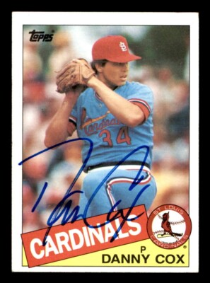 1985 Topps Baseball #499 Danny Cox Signed Autograph (No COA) *e1 | eBay