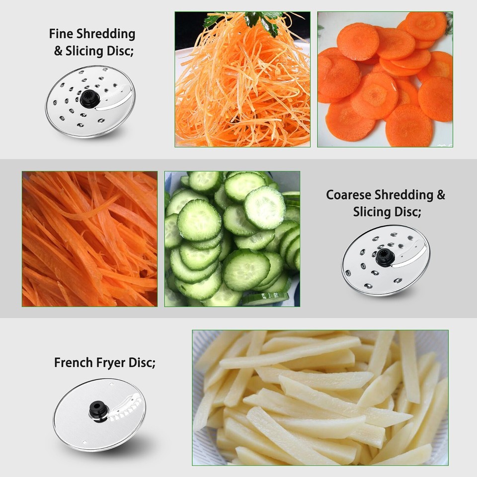 11-in-1 Food Processor Chopper Juicer Dough Mixer Shredder Cook Machine ...