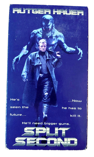 "SPLIT SECOND" VHS MOVIE. RUTGER HAUER, KIM CATTRALL, ALASTAIR DUNCAN ...
