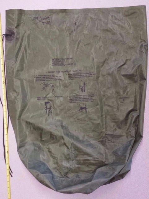 Excel US ARMY OD GREEN WATERPROOF CLOTHING BAG US Military Surplus ...