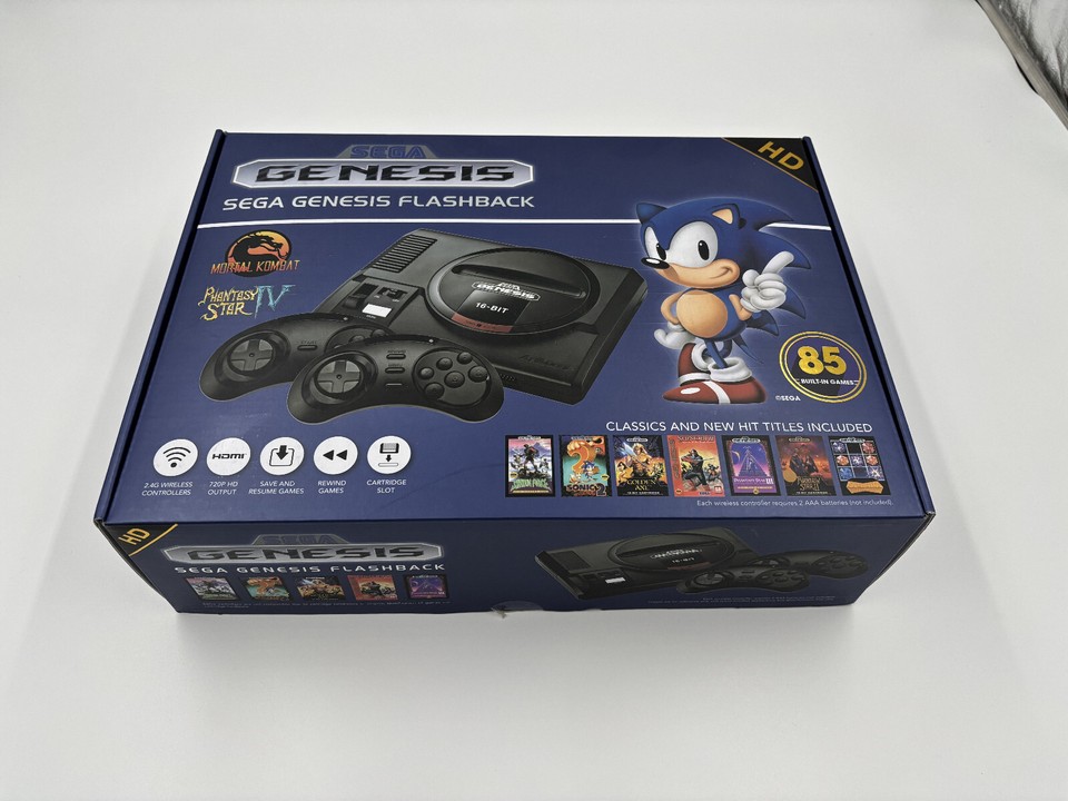 AtGames Sega Genesis Flashback HD Wireless Complete In Box | eBay