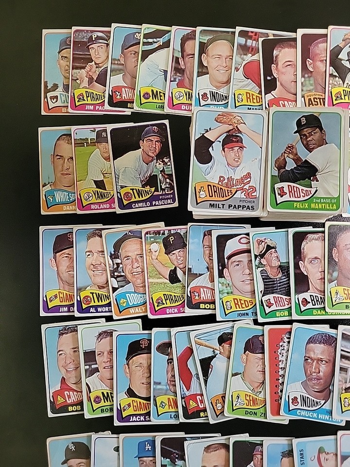 1965 Topps Baseball Card Lot - 281 Different - W/ Bill McCool and Ron ...