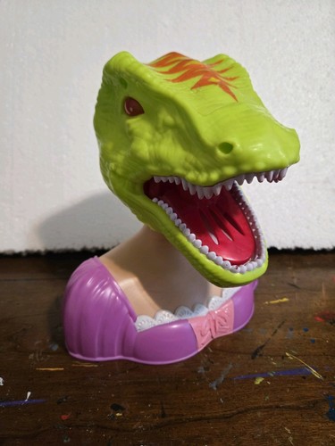 Sid, Hero, Toy Story? Green Dino Head on Makeup Doll Bust. Aardpiggy's ...