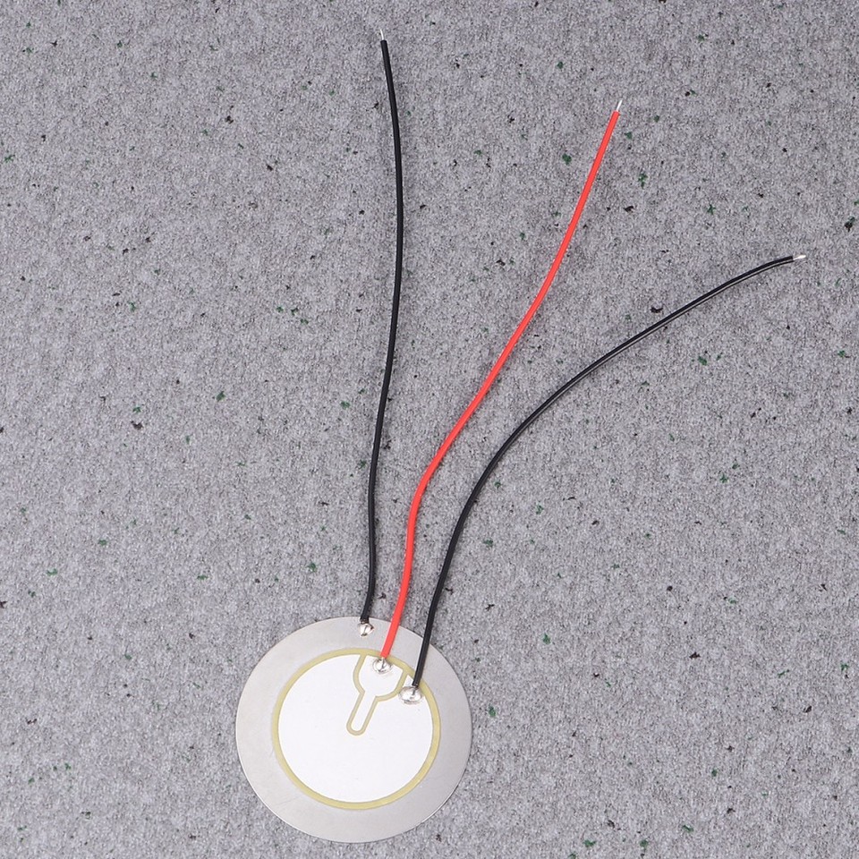 20 PCS Buzzer Silver Piezo Element Piezoelectric Ceramic Equipment Disc ...