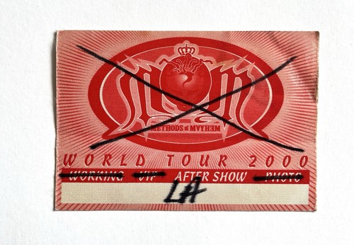 Methods Of Mayhem Satin Fabric Backstage Pass | eBay