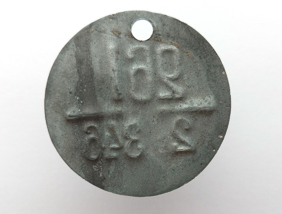 Russian Dog Tag WWII WW2 Red Army Soviet Japanese War original Battle ...