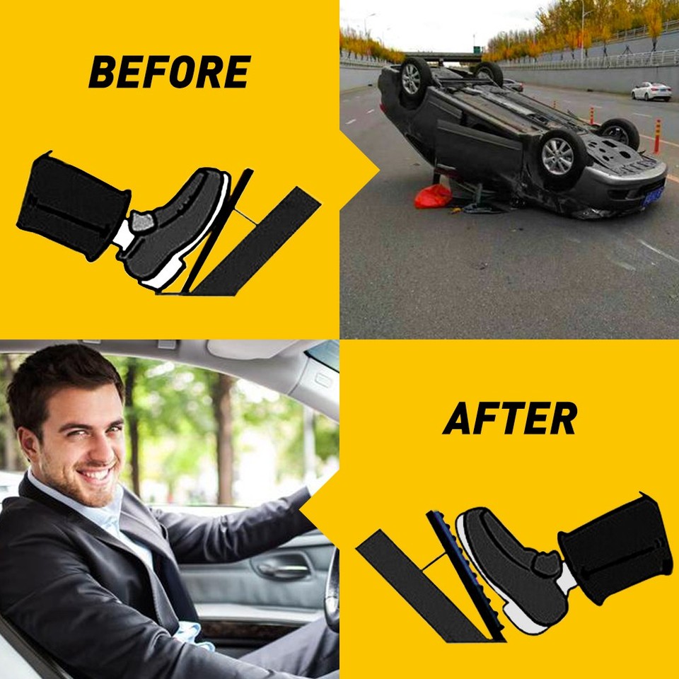 Universal Blue Automatic Slip Non Gas Brake Pedal Foot Pad Cover Car ...