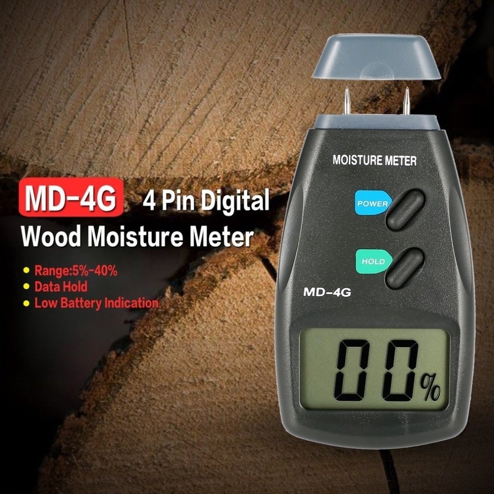 LCD Display Digital Moisture Meter 5%～40% Measuring Range 1% Resolution ...