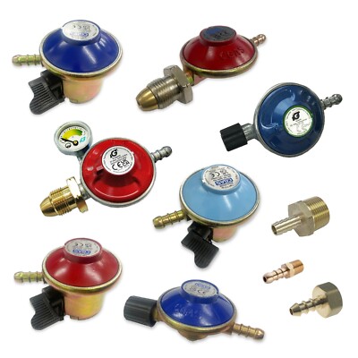 Propane Butane Gas Regulator Screw on clip on for LPG gas Cylinder ...