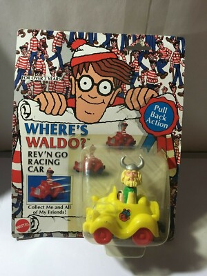 Where's Waldo Norseman Rev' N Go Racing Car by Mattel Brand New | eBay